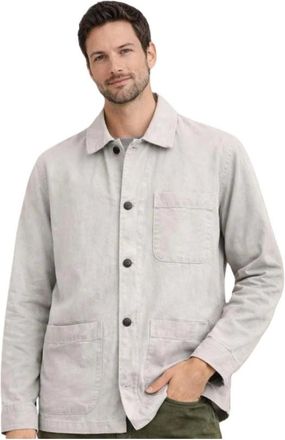 CHESAPEAKE'S Homme, Vestes, Blanc, Taille: XL Saint Malo Overshirt