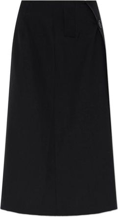 Maison Margiela Femme, Jupes, Noir, Taille: 34 FR Jupe Midi fendue