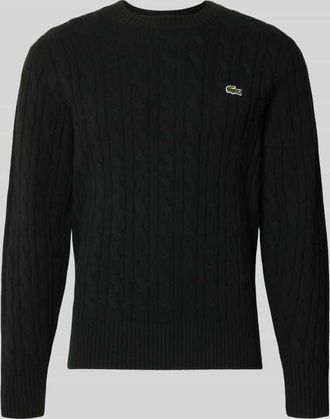 Lacoste Regular Fit Pullover aus reiner Wolle