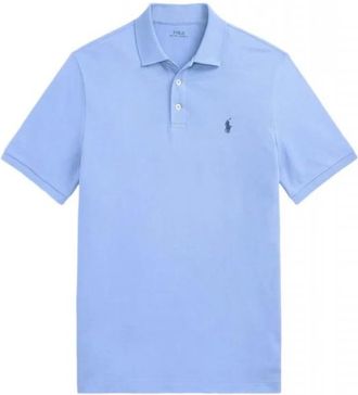 Ralph Lauren Homme, Tops, Bleu, Taille: M Polo brod&eacute; avec logo
