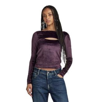 G-Star G-Star Femme Top Cut-Out Slim Boatneck, Violet (lt maze D23811-D422-8880), M