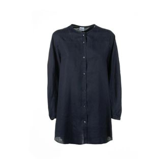 Aspesi Bandkragen Button-Up Hemd - - Blouses & Shirts - Damen - Blau - S