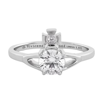 Vivienne Westwood Reina Petite Ring - - Accessories - Damen - Wei&szlig; - M