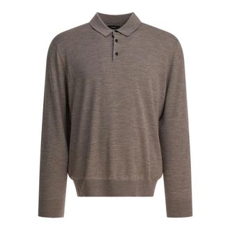 Vince Woll-Kaschmir-Polopullover - - Tops - Herren - Grau - L