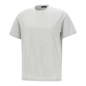 Herno Homme, Tops, Gris, Taille: S T-Shirt Stretch en Coton Superfine
