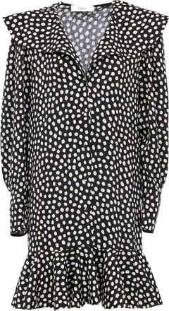 Chlo&eacute; Gepunktetes Kleid - Schwarz