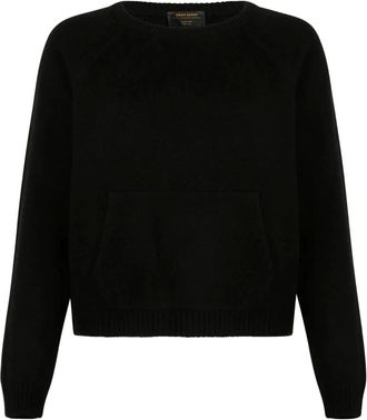 Gran Sasso Femme, Pulls, Noir, Taille: 40 FR Girocollo Lana Merinos