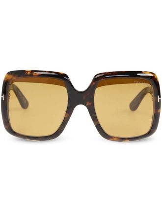 Tom Ford Eyewear lunettes de soleil Aurora - Marron
