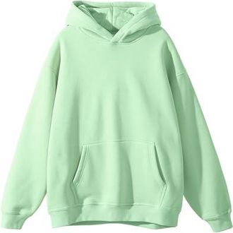 Generic Pull à capuche classique uni à manches longues pour homme - Sweat à capuche décontracté Y2K avec poches - Léger et confortable - Pour la course à pied