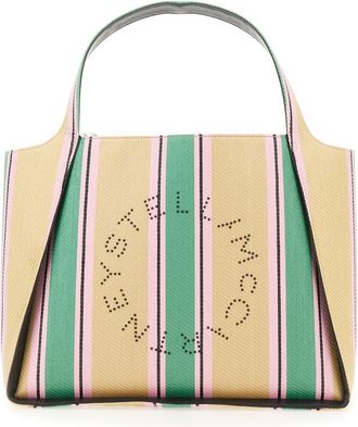 Stella McCartney Womens Tote Bag With Logo Multicolour Polyester Shoulder