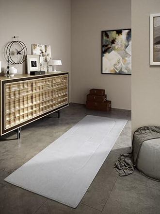 Villeroy & Boch Wollteppich Charlotte - Natur Wohnzimmerteppich - Handgewebt & Nat&uuml;rlich - Boho Teppich Wolle f&uuml;r Wohnzimmer, Schlafzimmer, Esszimmer, Flur, K&uuml;che - C