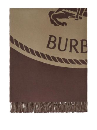 Burberry Knight Decke aus Wolle - Braun