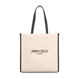 Jimmy Choo London Femme, Sacs, Beige, Taille: ONE Size Sac Fourre-Tout avec D&eacute;tail en Cuir