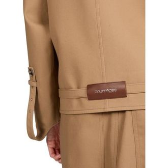 Courr&egrave;ges Trench court oblique en coton
