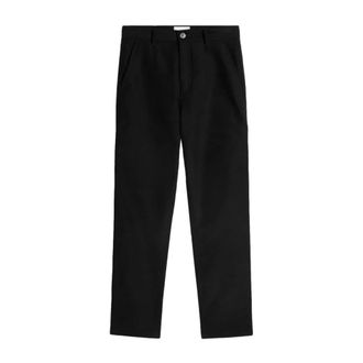 Ami Homme, Pantalons, Noir, Taille: S Pantalon Casual en Coton Noir