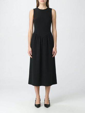 Calvin Klein A-Linien-Jersey-Midikleid mit schulterfreiem Design