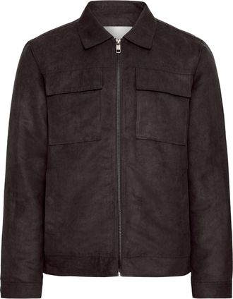 Solid SDVamos Herren Jacke &Uuml;bergangsjacke Outdoorjacke mit Eingrifftaschen Brusttaschen Rei&szlig;verschluss Regular fit, Gr&ouml;&szlig;e:L, Farbe:True Black (194008)