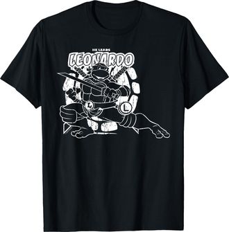 Teenage Mutant Ninja Turtles TMNT Leonardo Schablone Ninja Hero Graffiti Classic Pose T-Shirt