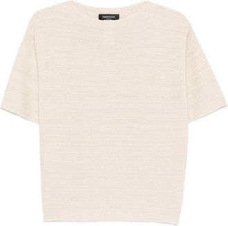 Fabiana Filippi Pull Col Rond - Blanc