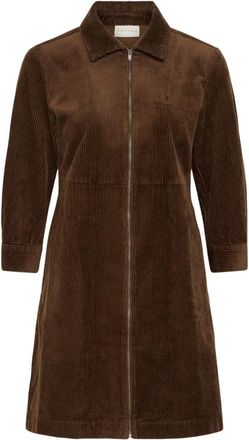 Kaffe Hemdkleid - - Dresses - Damen - Braun - S