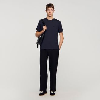 Sandro T-Shirt mit Double-S-Patch