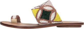 Maliparmi Maliparmi, Femme, Chaussures, Multicolore, Taille: 37 EU Chaussures plates &agrave; broderies de perles