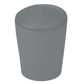 Spirella Poubelle &agrave; bascule MOVE - Design Moderne et Compact - Couvercle Amovible et Facile &agrave; Nettoyer - Id&eacute;ale Salle de Bain ou Cuisine - 5L Frosty Gris