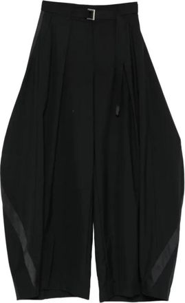 sacai Femme, Pantalons, Noir, Taille: 40 FR Pantalon Tailleur