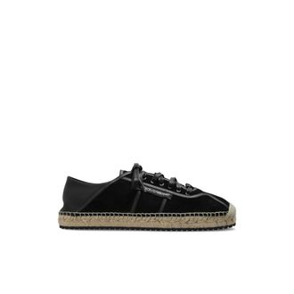 Dolce & Gabbana Leder Espadrilles - - Shoes - Herren - Schwarzk - 43 EU