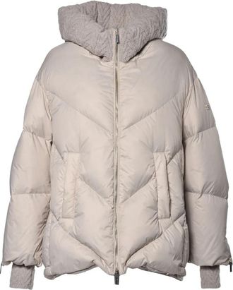 Baldinini Daunenjacke aus Wolle und Nylon - - Jackets - Damen - Beige - M
