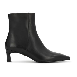 Kazar Femme, Chaussures, Noir, Taille: 37 EU Bottines Kazar en cuir noir avec fermeture &eacute;clair sur talon bas
