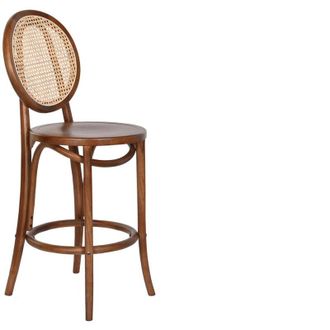 DKD Home Decor DKD Home Decor Tabouret Rotin Brun Fonc&eacute; 43 x 43 cm