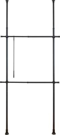 WENKO Teleskop-Garderobensystem Herkules Basic Schwarz