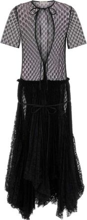 J.W.Anderson Femme, Robes, Multicolore, Taille: 34 FR Mixed Lace Longline Dress