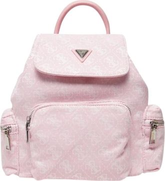 Guess Sac &agrave; dos logo 4G - Femme - Sacs - Rose - Taille: ONE Size