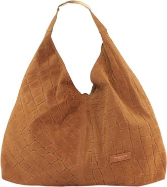 My Best Bags Firenze Sac &agrave; bandouli&egrave;re Ellisse 3030L - Femme - Sacs - Brun - Taille: ONE Size