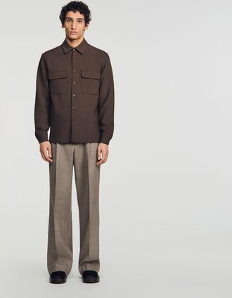Sandro Chemise &agrave; poches plaqu&eacute;es