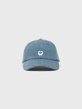Maje Cap Aus Denim - Blau - Maje