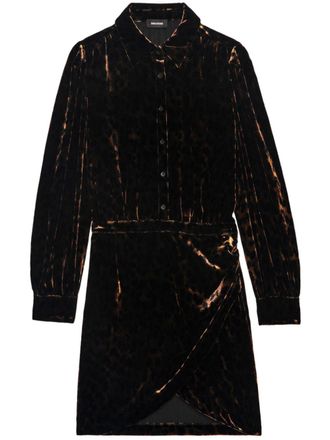 Zadig&Voltaire robe-chemise Rulipe en velours - Noir