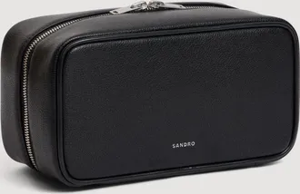 Sandro Trousse en cuir reconstitu&eacute;