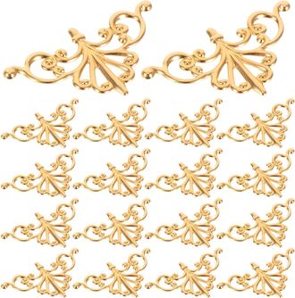 Artibetter DECORNIJIA 100 St&uuml;ck Kupfer Intarsien Applikationen Geschnitzte Metallschnitzprodukte f&uuml;r Schubladen und Boxen Langlebige Zierleisten Selbstgemacht M&ouml;