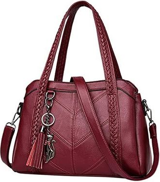 Generic Sac fourre-tout avec poches, sac à main pour femme, sac à main en cuir souple, grande capacité, sac à main tendance pour femme, sac à main de luxe, gr