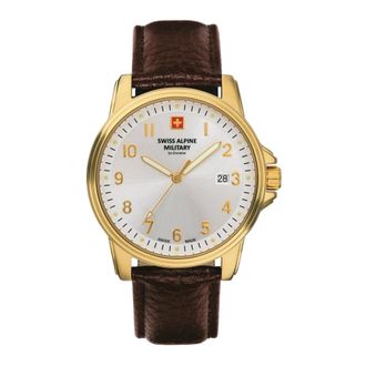 Swiss Alpine Military 7011.1512 Quarz Uhr - - Accessories - Herren - Braun - ONE SIZE