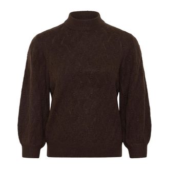 Kaffe Rollkragenpullover - - Knitwear - Damen - Braun - L
