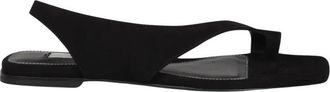 Toteme Femme, Chaussures, Noir, Taille: 41 EU Sandale en Daim &agrave; Bride &Eacute;lastique