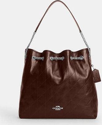 Coach Evelyn Gro&szlig;e Schultertasche Mit Steppung