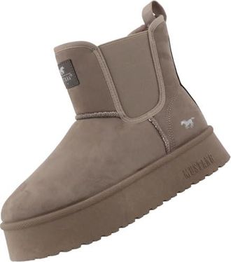 Mustang Jeans Bottines Chelsea pour femme, taupe, 42 EU