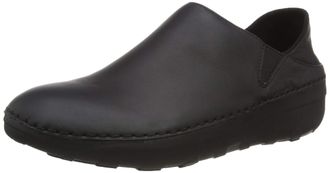 FitFlop Damen SUPER Loafer-Leather Slipper, Schwarz, 39 EU