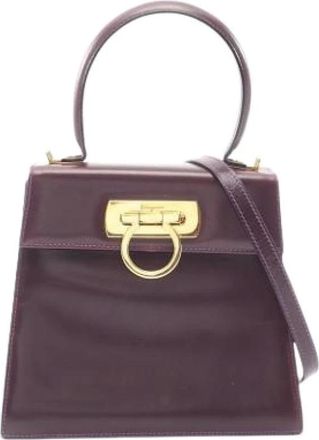 Ferragamo Sac doccasion - Femme - Pre-owned - Violet - Taille: ONE Size