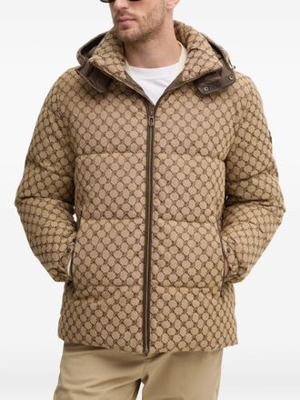 Joop patterned hooded jacket - Nude